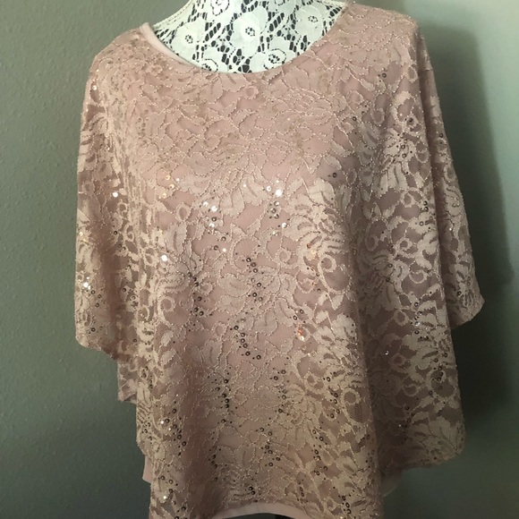 Perseption | Sweaters | Perception Concept Pink Floral Lace Top | Poshmark